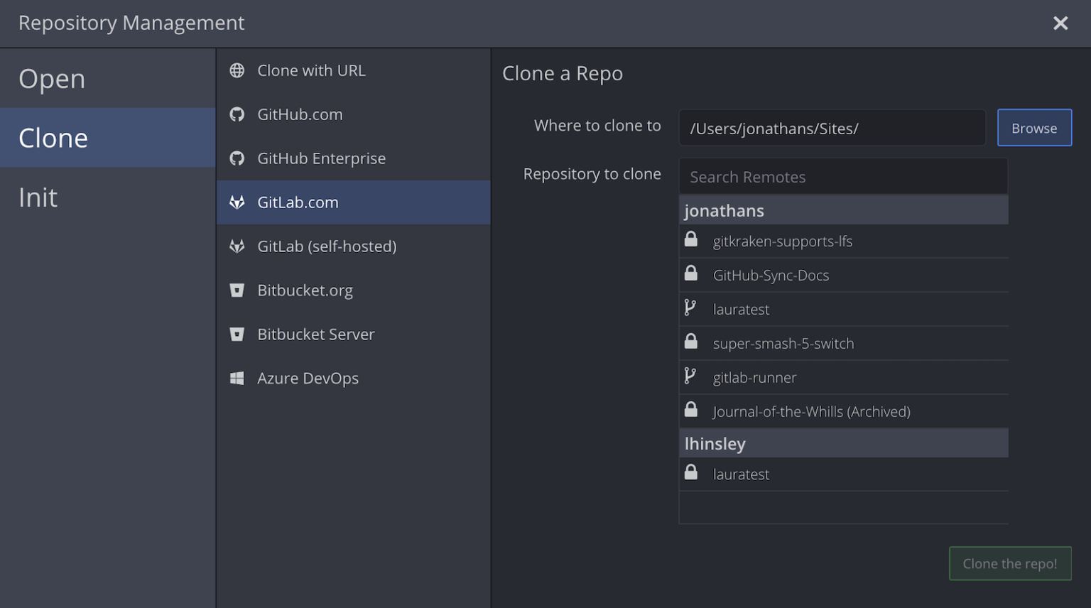 Gitlab Integrations How To Use Gitlab With Gitkraken Git Gui