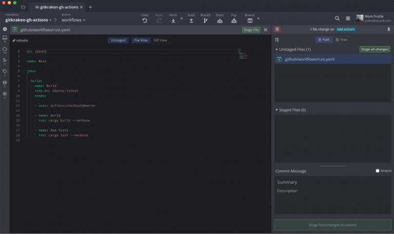 GitKraken Git GUI & GitKraken Boards Support GitHub Actions