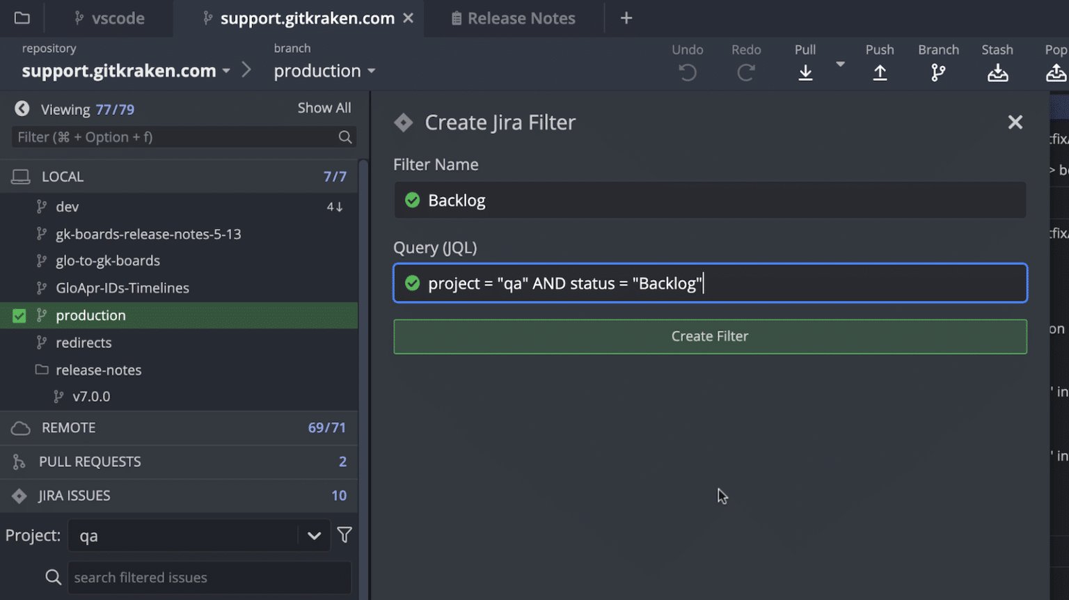 Jira Integrations Using Jira With Gitkrakens Git Client And Git Integration For Jira