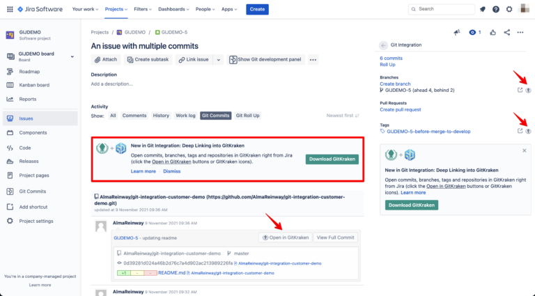 Jira Integrations Using Jira With Gitkrakens Git Client And Git Integration For Jira
