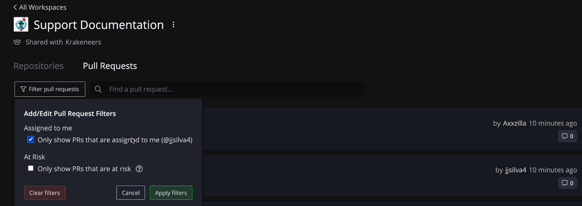 GitKraken Client v8.4: Team Workspaces + Pull Request View