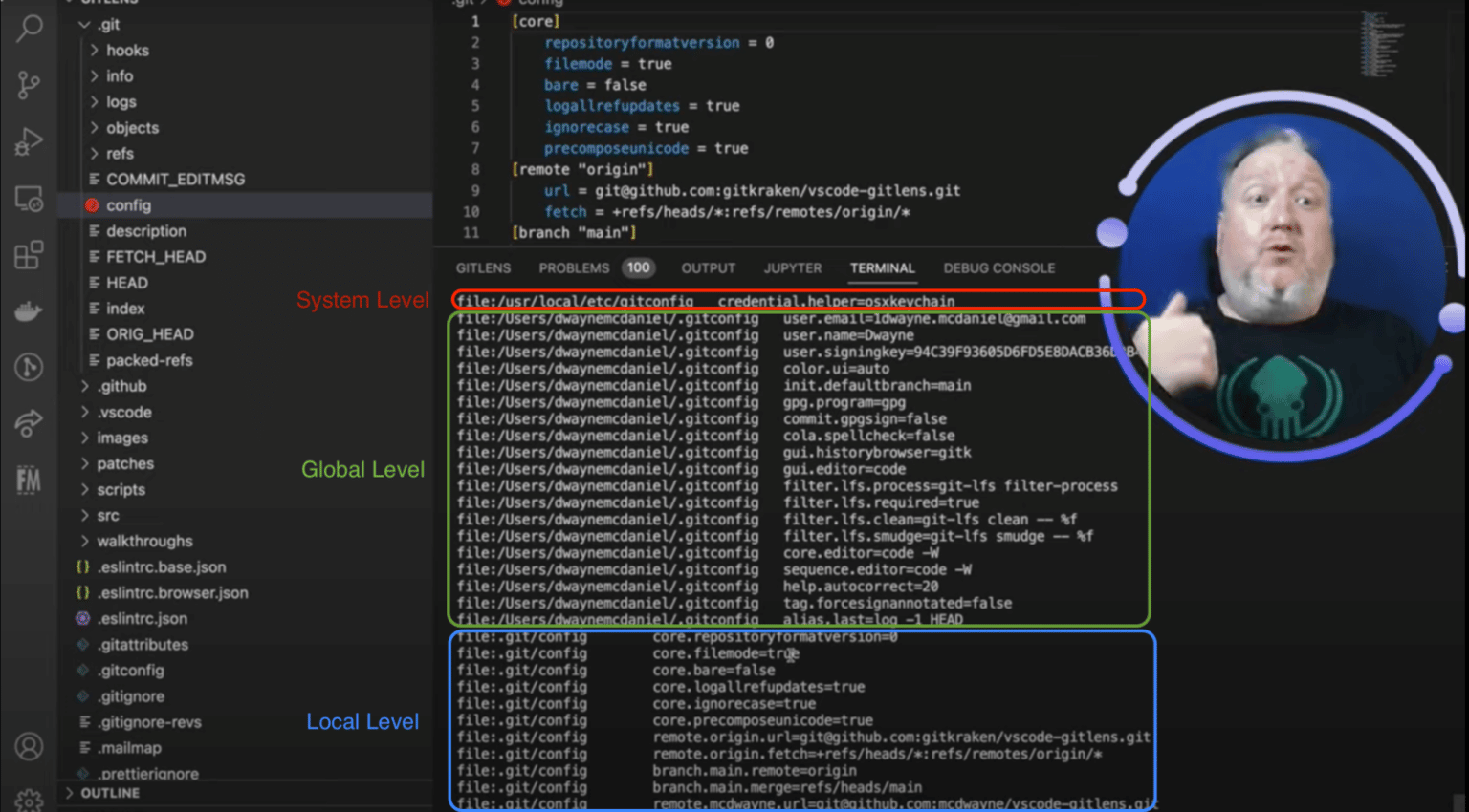 Git Config Configure Your Username And Email Learn Git 7500