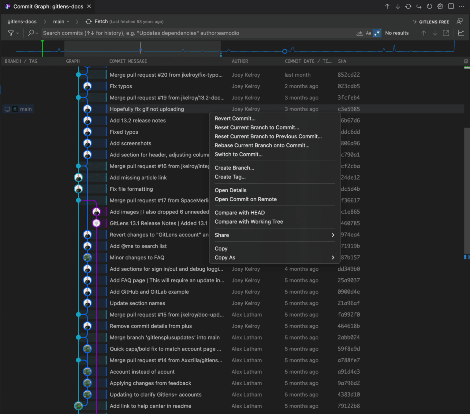 Efficient Code Reviews with GitLens