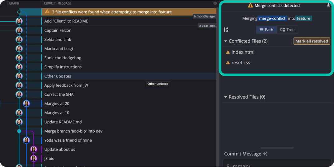 Resolve merge conflicts like a pro | GitKraken