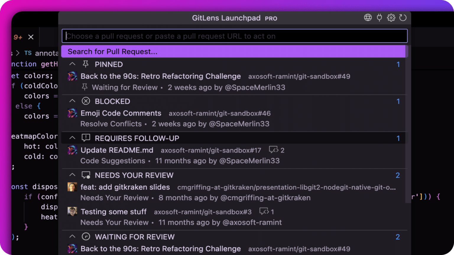 GitLens Pro Features