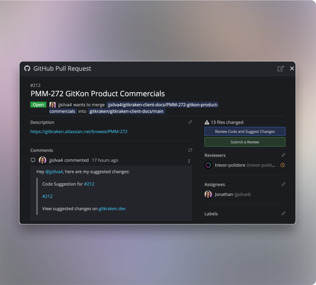 Streamlined Code Review Workflows | Faster PR Reviews - GitKraken